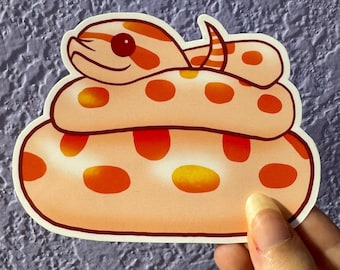 Albino Hognose Snake Sticker - Etsy