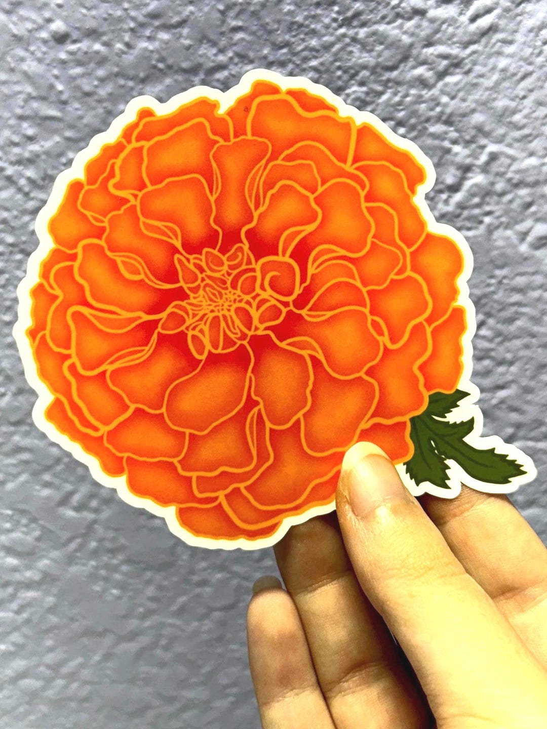 Marigold Sticker - Etsy