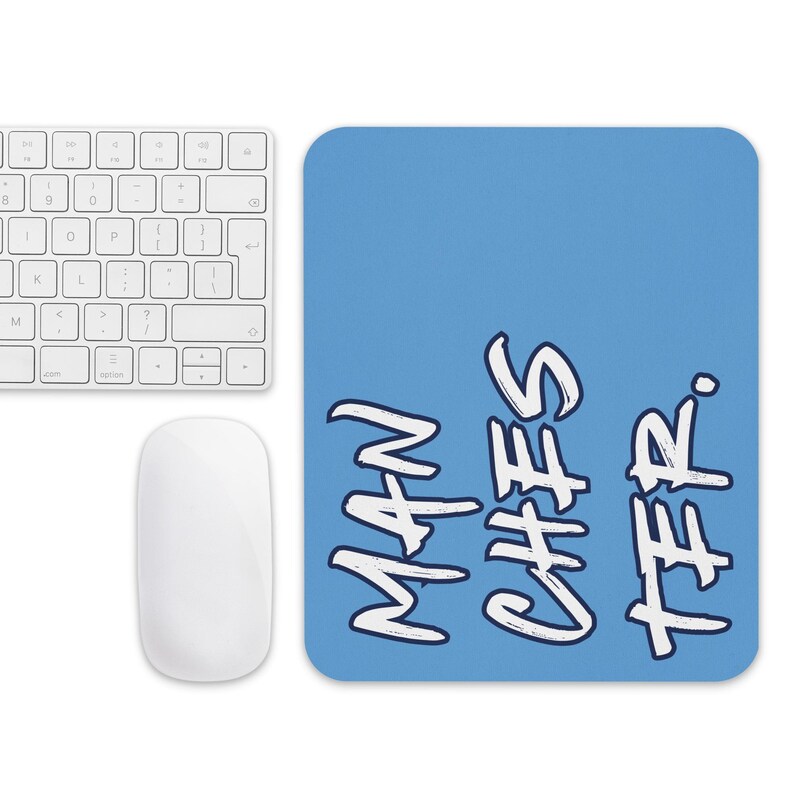 Manchester Mouse Pad | Blue and White City Inspired Design - Etsy New ...
