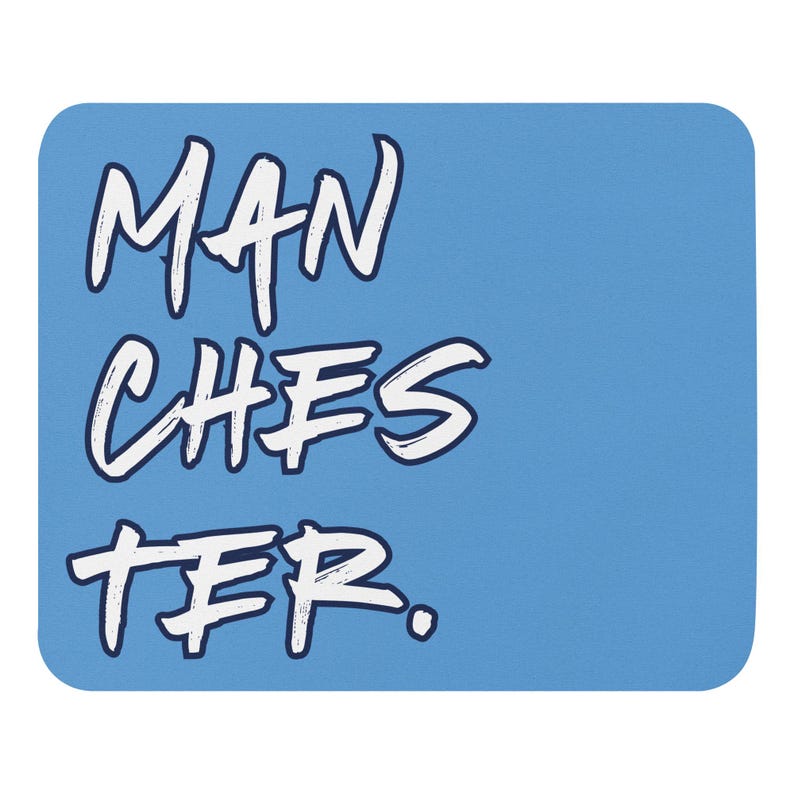 Manchester Mouse Pad | Blue and White City Inspired Design - Etsy New ...
