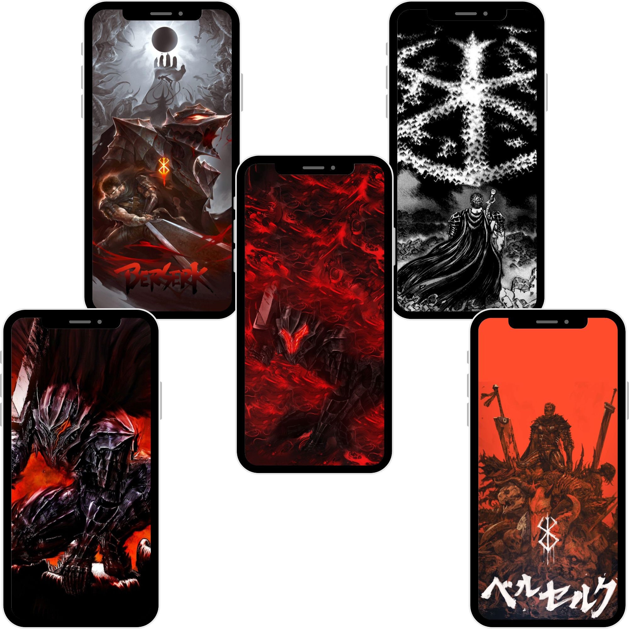 Guts and Glory: Berserk Inspired Phone Background - Etsy