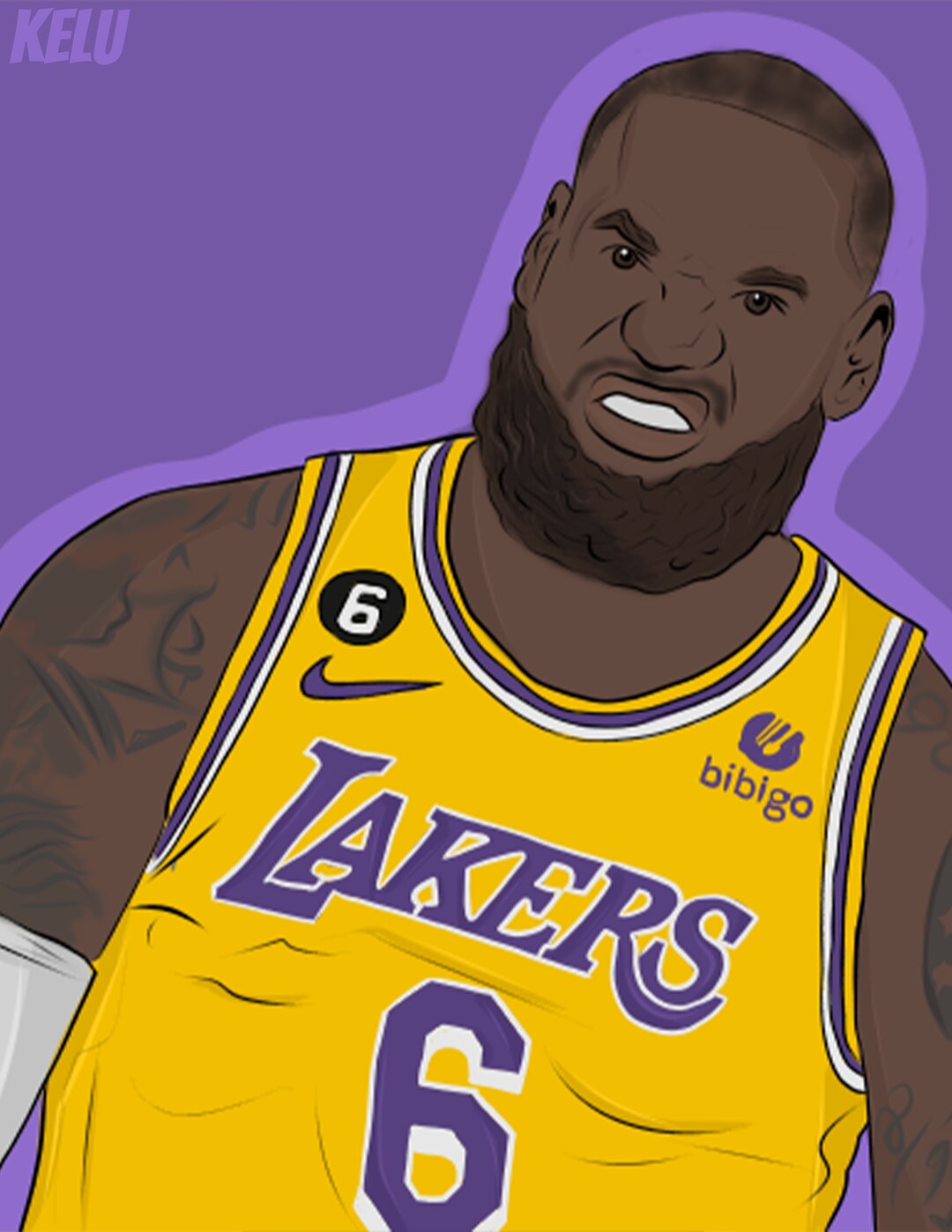Lebron James Print - Etsy