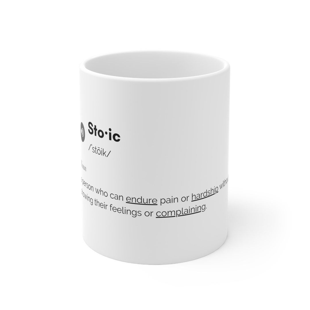 Minimalist Stoic Definition Stoicism Mug Coffee Mug - Etsy