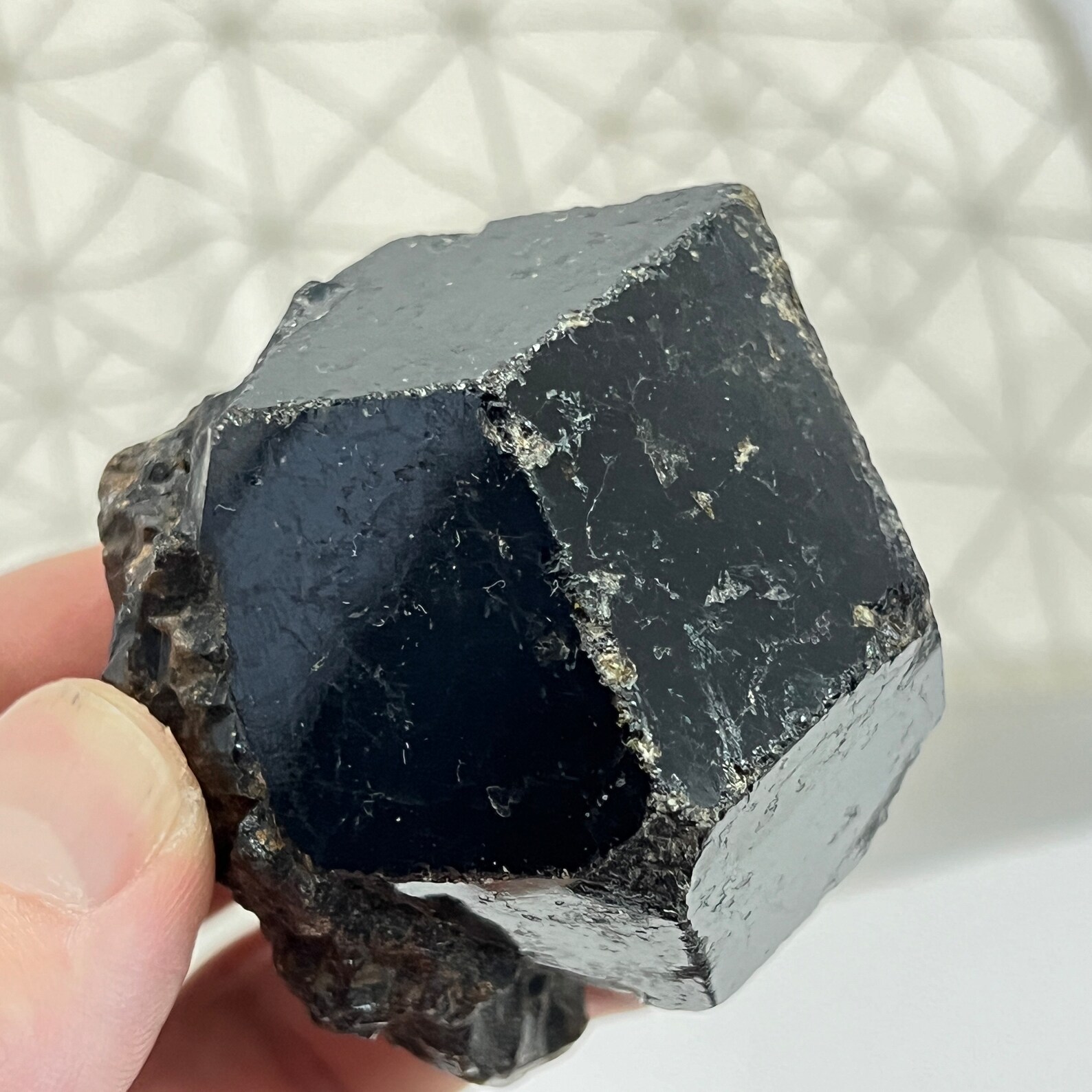 Melanite Garnet. Intense Luster and Geometry - Etsy