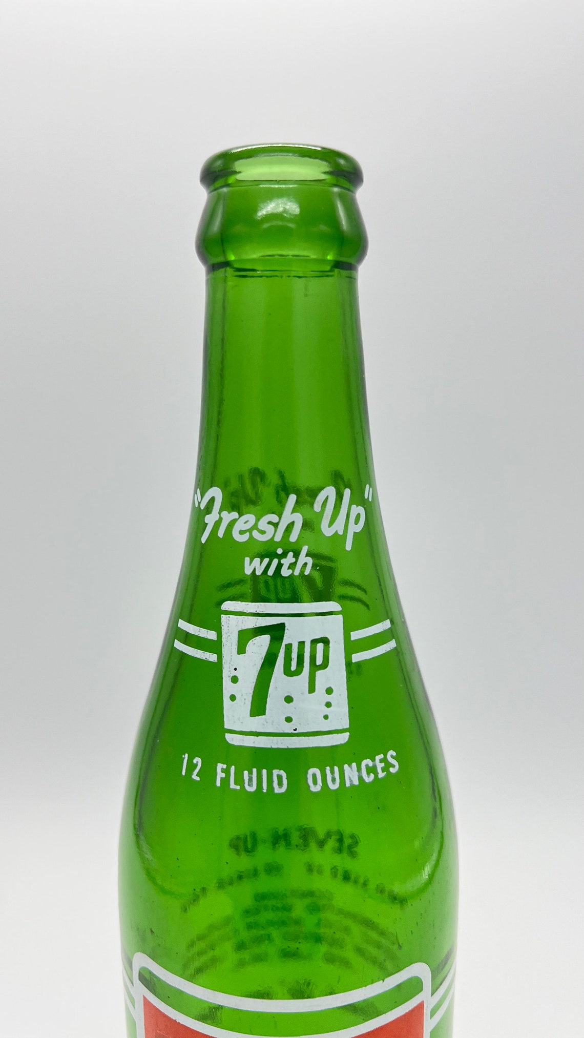 Vintage 7up Bottle - 1960's - Etsy