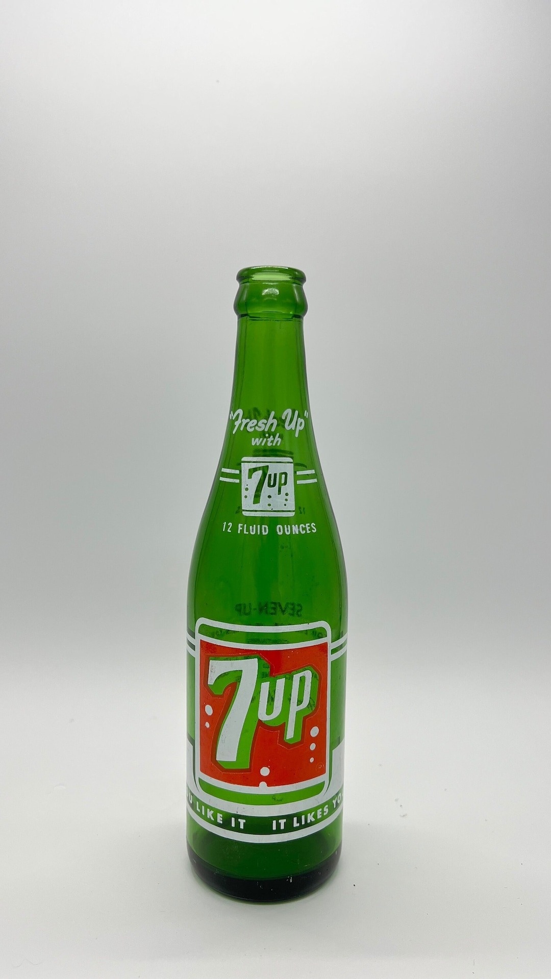 Vintage 7up Bottle - 1960's - Etsy