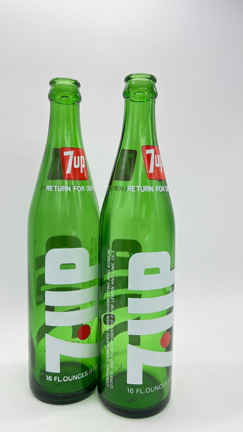 Vintage 7up Bottle - Etsy