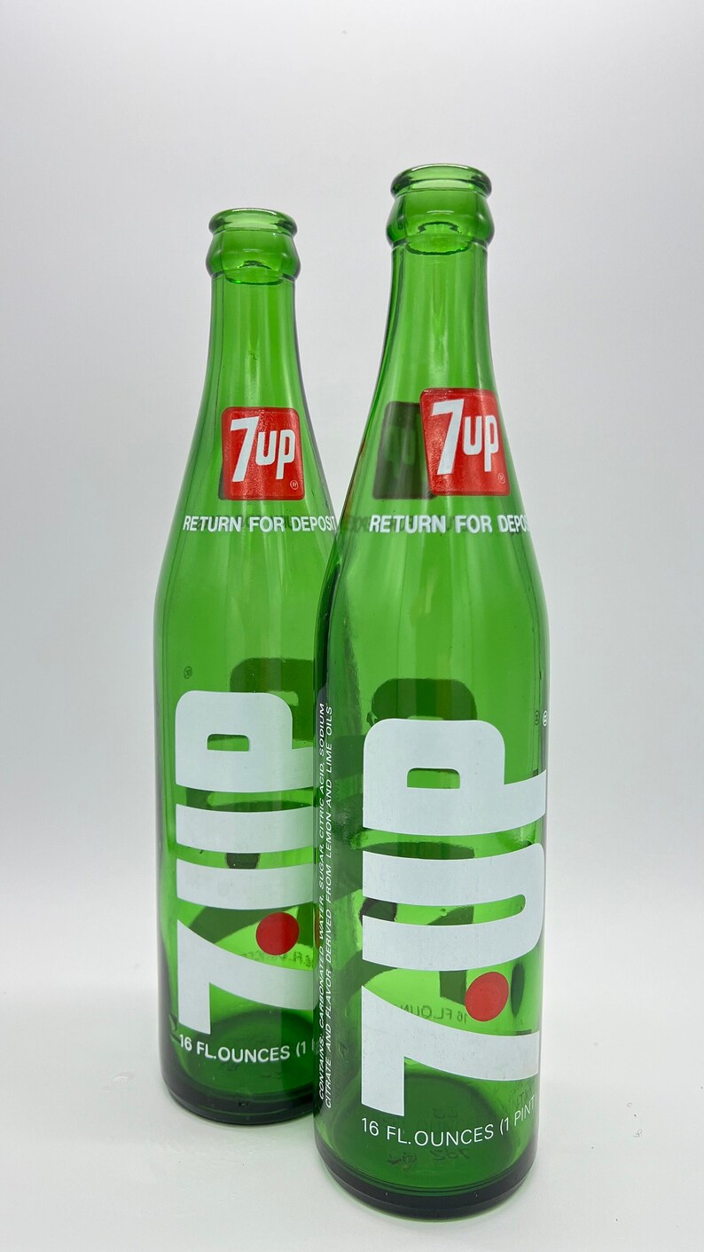 Vintage 7up Bottle - Etsy