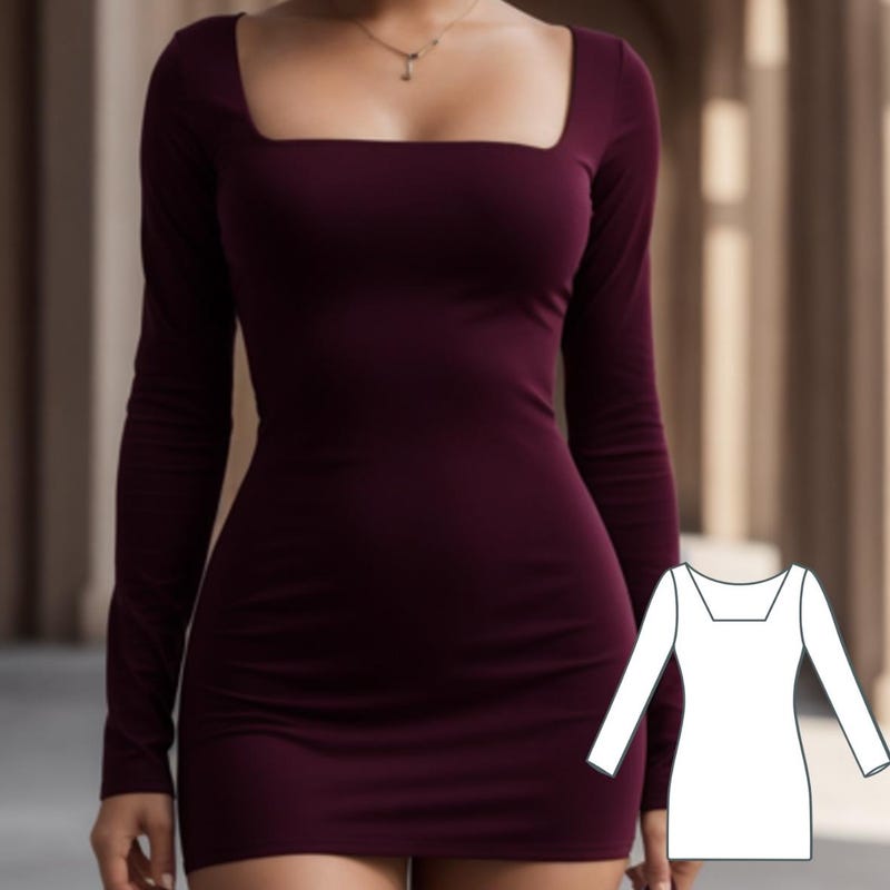 Ribbed Knit Mini Dress - Etsy