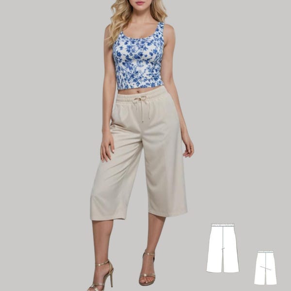 Capri Pants Pattern - Etsy