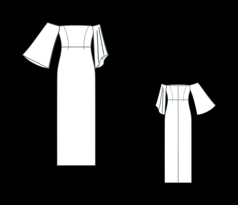 Bridal Gown Sewing Pattern, Cocktail Dress Pattern, Maxi Circle Dress ...