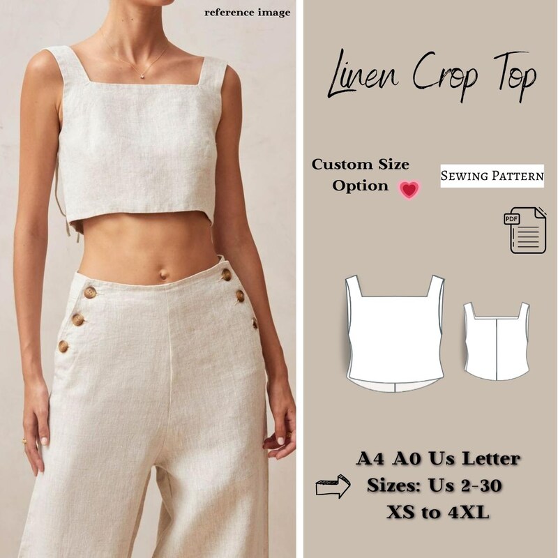 Linen Top Sewing Pattern - Etsy