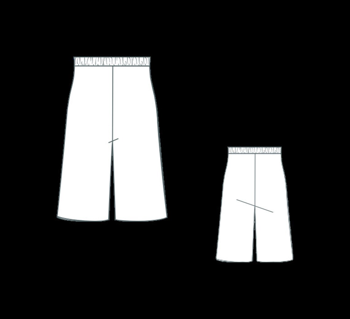 Women's Summer Capri Pants Sewing Pattern: Wide Leg, Loose Fit (XS-4XL ...