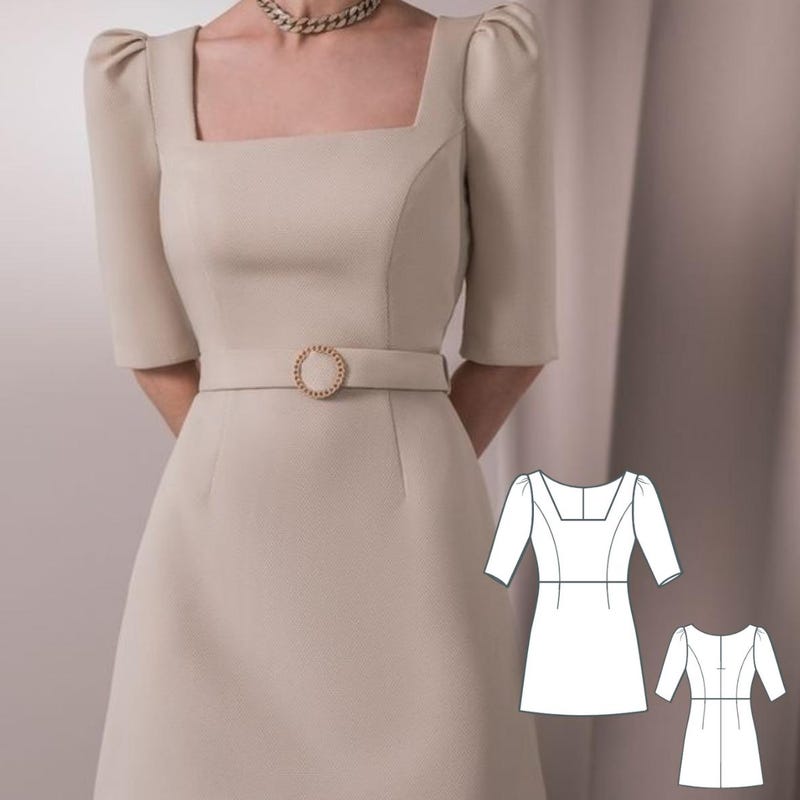 Square Neck Pattern - Etsy