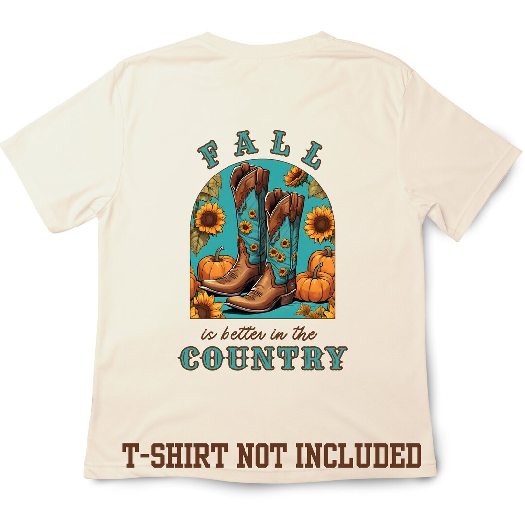 Fall Western Shirt Design/heat Transfer Design High Res Png - Etsy