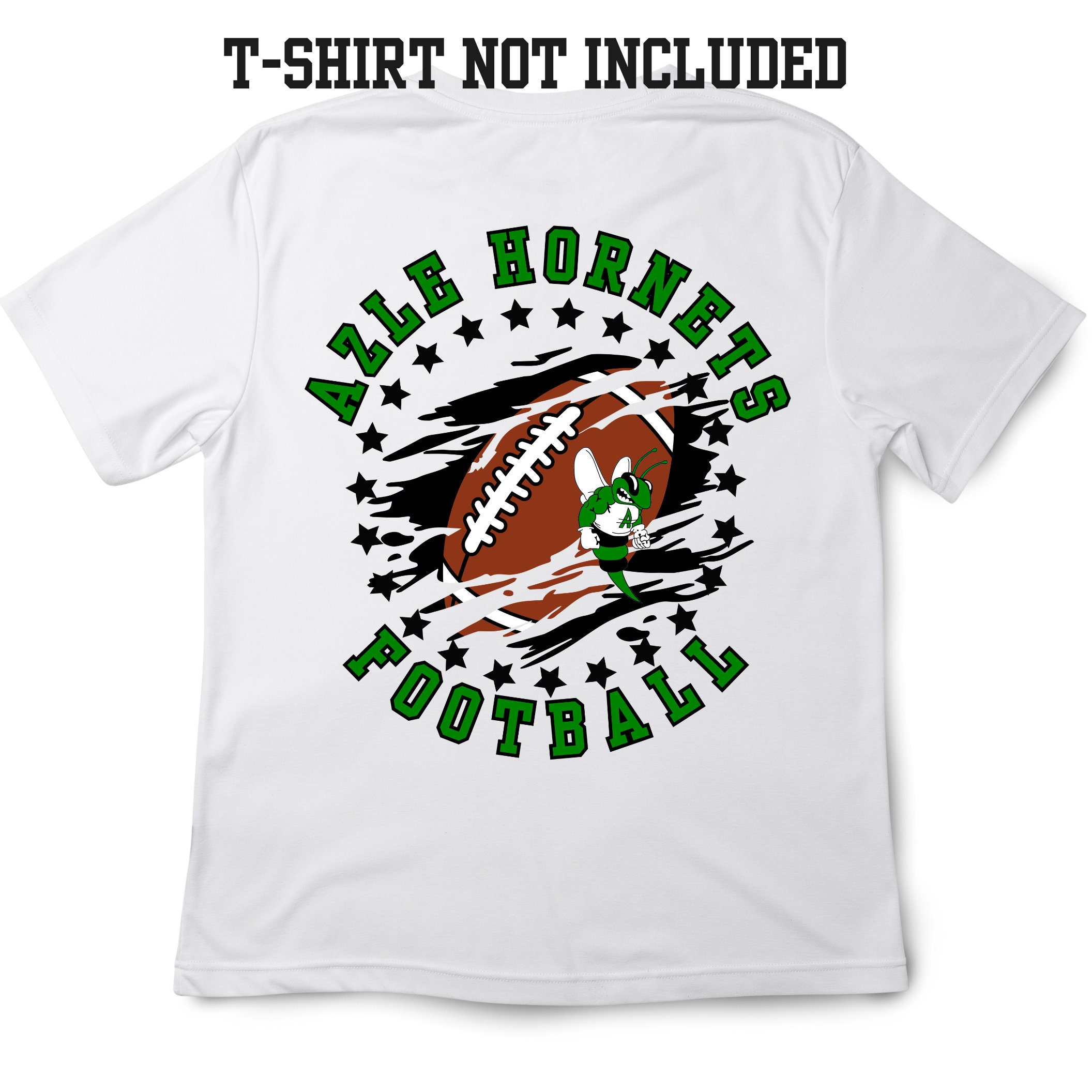 Azle Hornets Football Digital Download/heat Transfer Design High Res ...