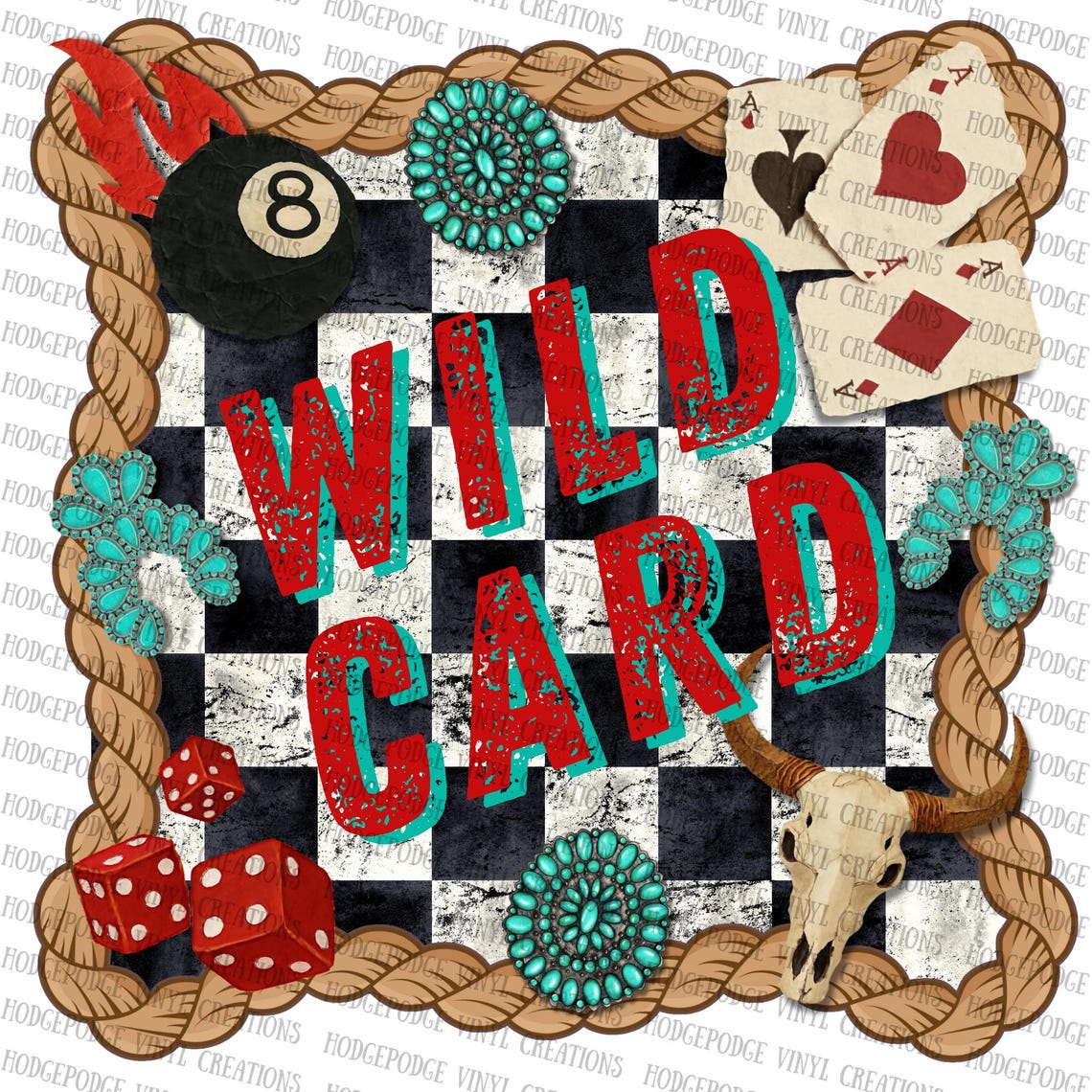 Wild Card Punchy/yallternative Digital Design - Etsy