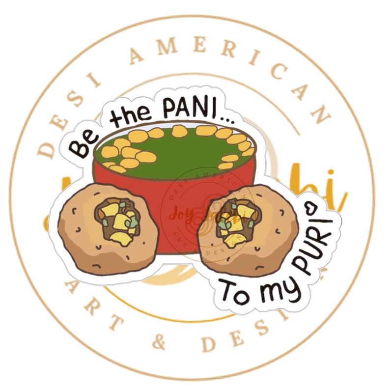 Pani Puri Pun Transparent Sticker Decal Bollywood Cultural Pakistani ...