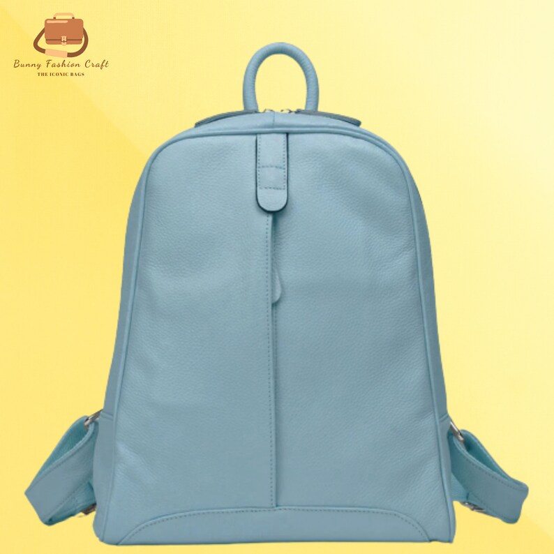 Chic Soft Leather Backpack: Trendy Women's Travel Bag With - Etsy