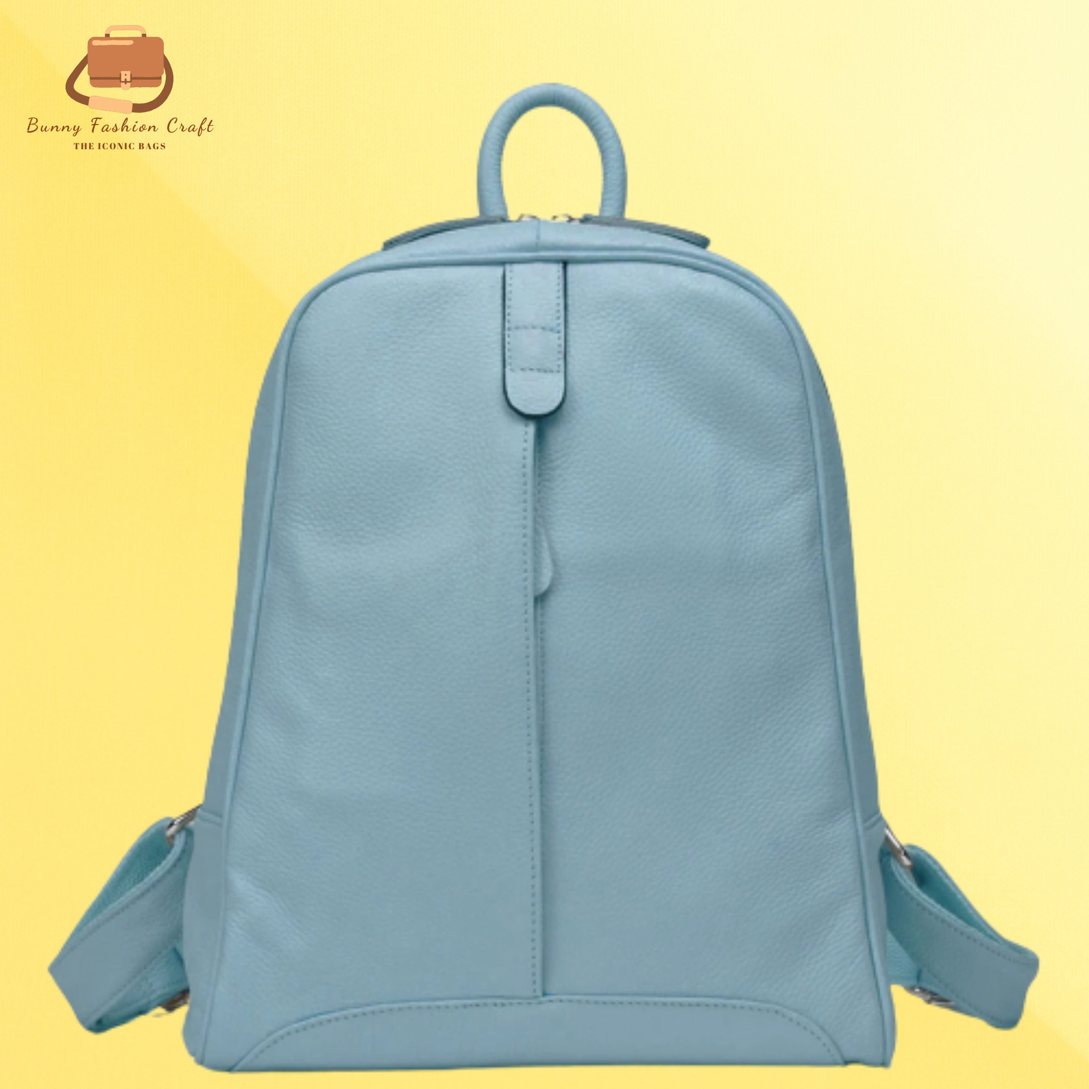 Chic Soft Leather Backpack: Trendy Women's Travel Bag With - Etsy