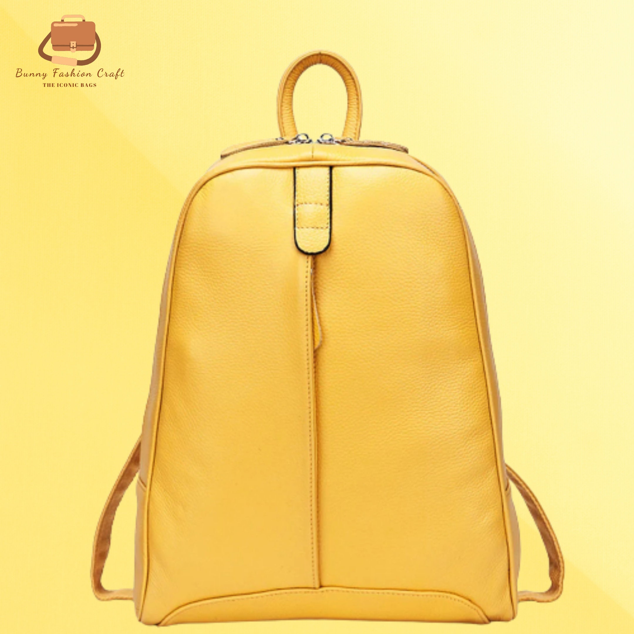 Chic Soft Leather Backpack: Trendy Women's Travel Bag With - Etsy