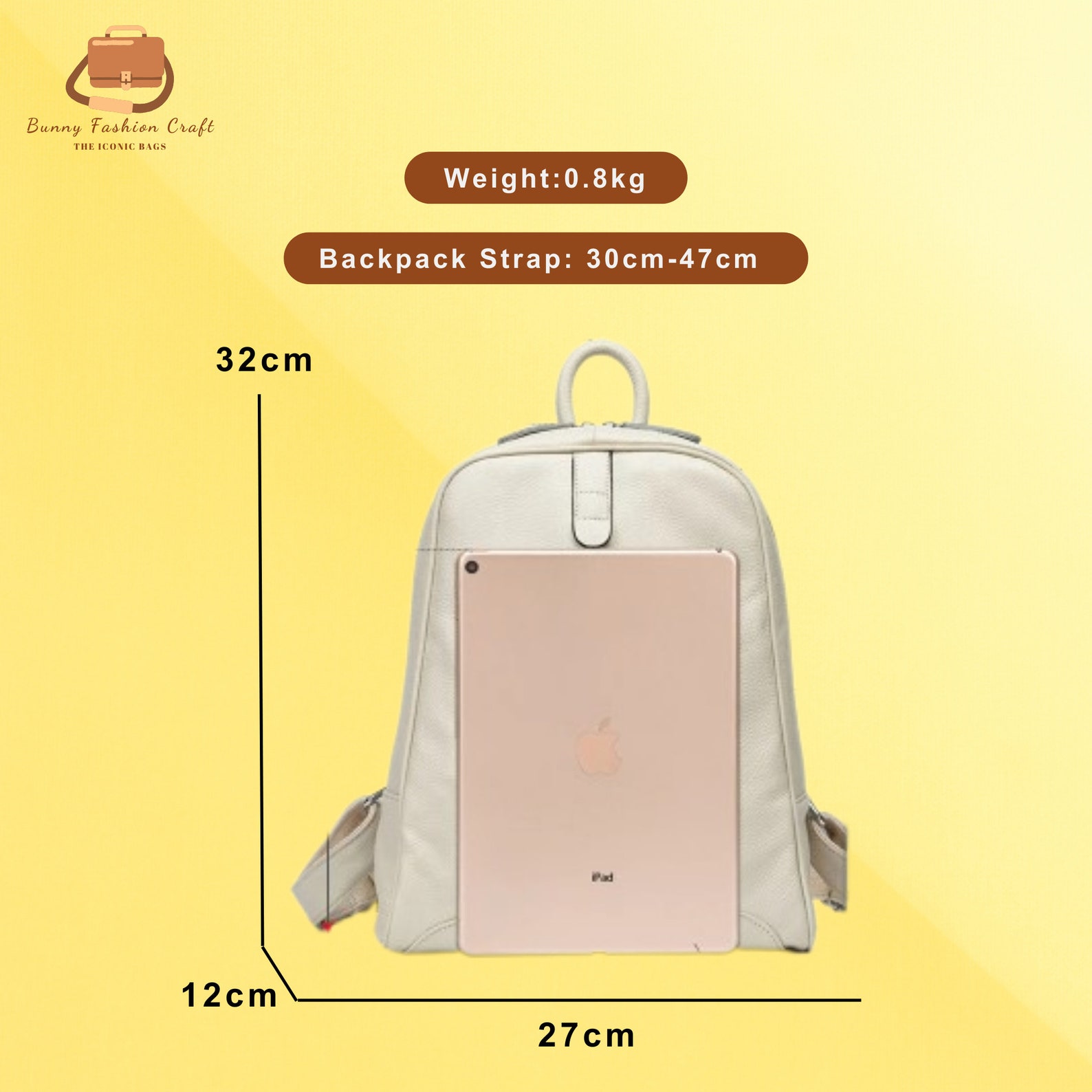 Chic Soft Leather Backpack: Trendy Women's Travel Bag With - Etsy