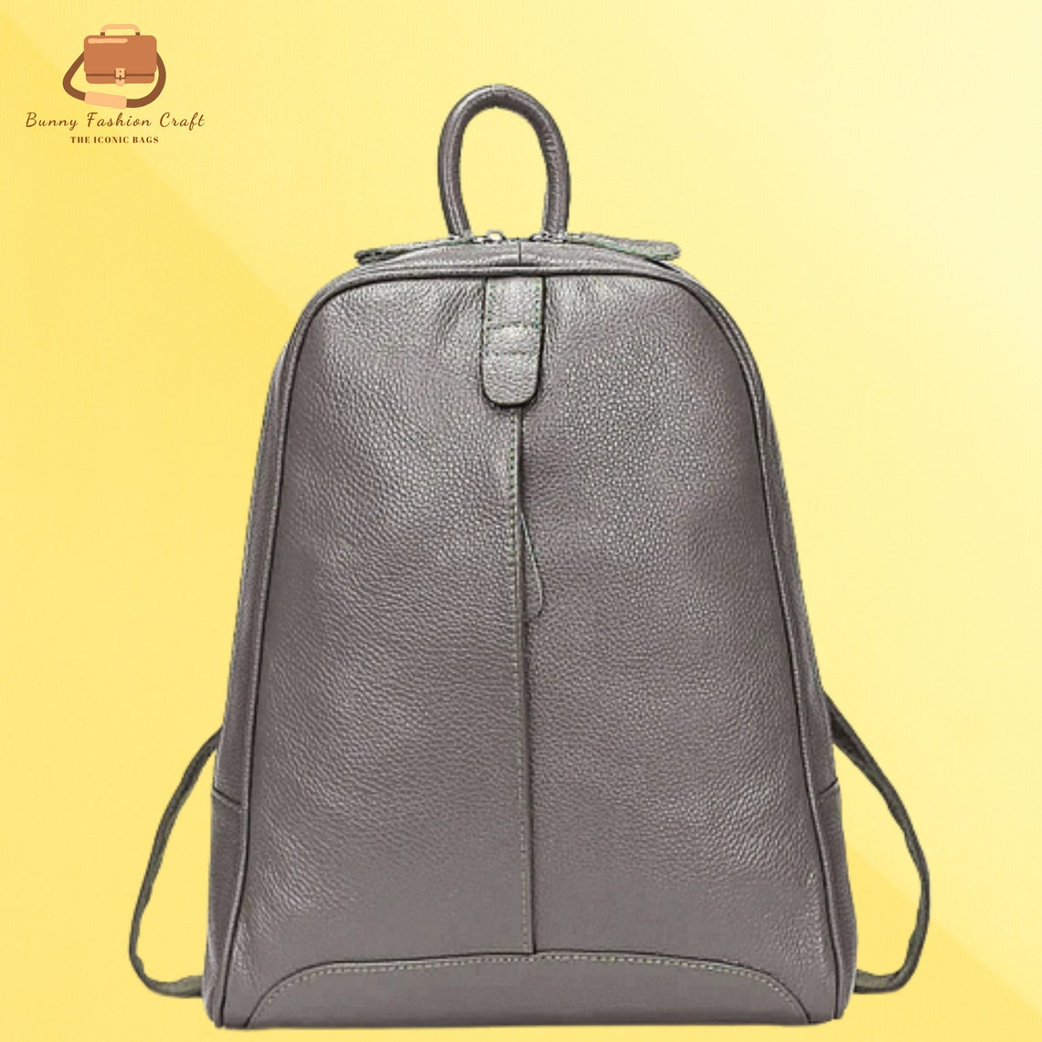 Chic Soft Leather Backpack: Trendy Women's Travel Bag With - Etsy