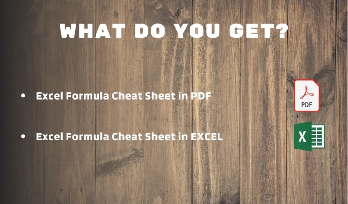 Microsoft Excel Formulas| Printable Excel Formula Cheat Sheet ...
