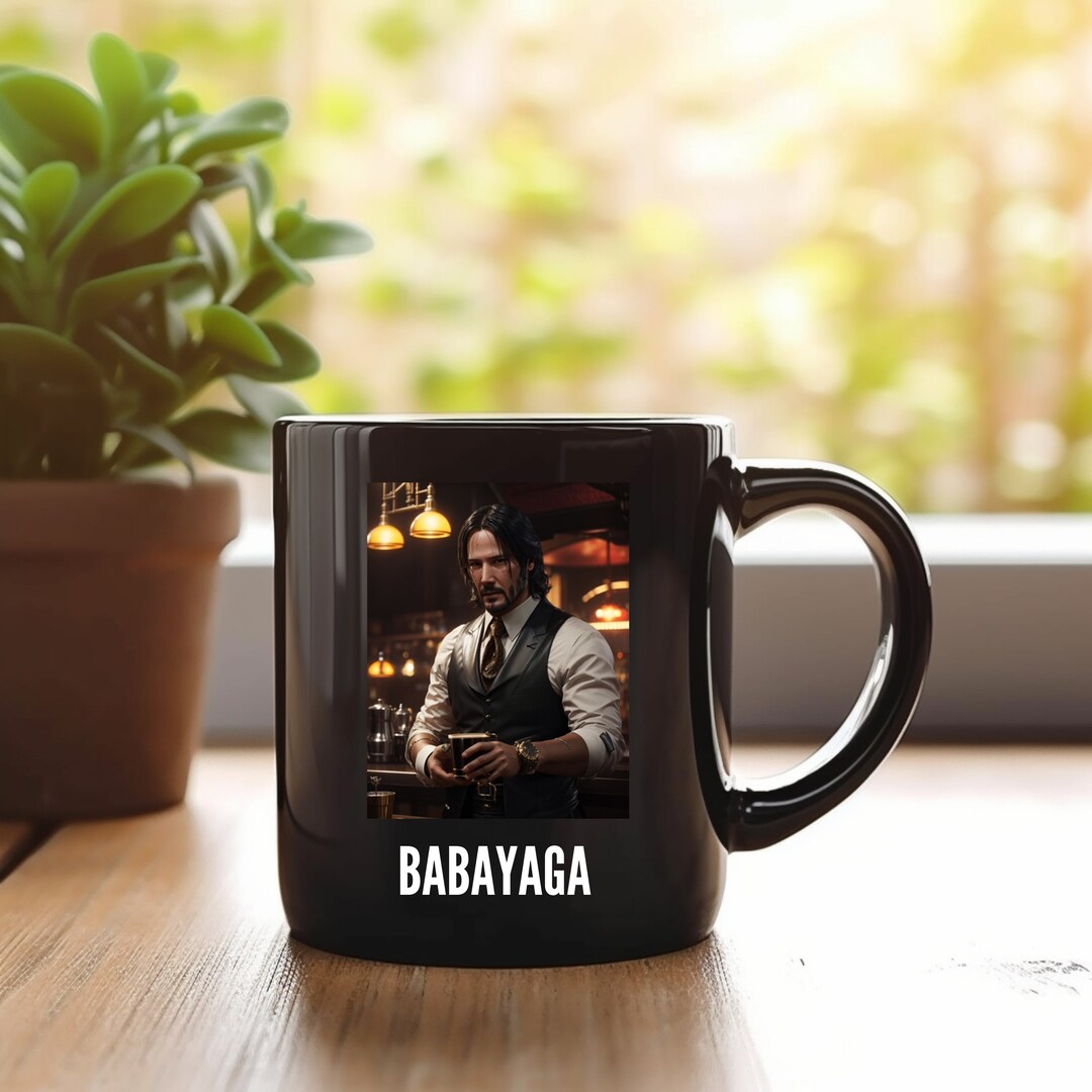 John Wick Mug Keanu Reeves Movie Fan T Baba Yaga Coffee Cup Hitman Quote Tea Mug Action Movie