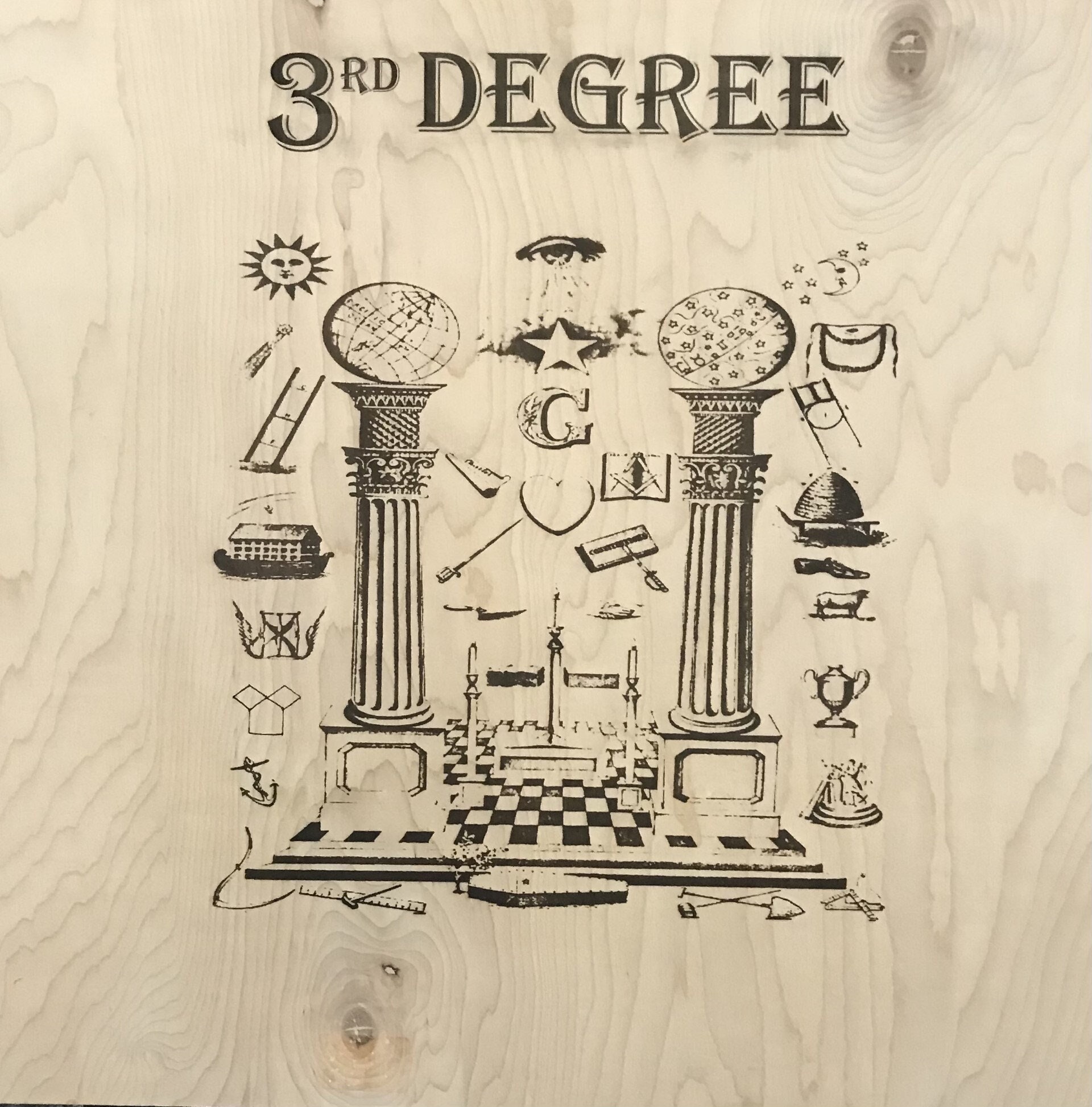 3rd Degree Freemasonry Tracing Board - Etsy