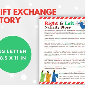 Left Right Nativity Story | Right Left Christmas Game | Christmas ...
