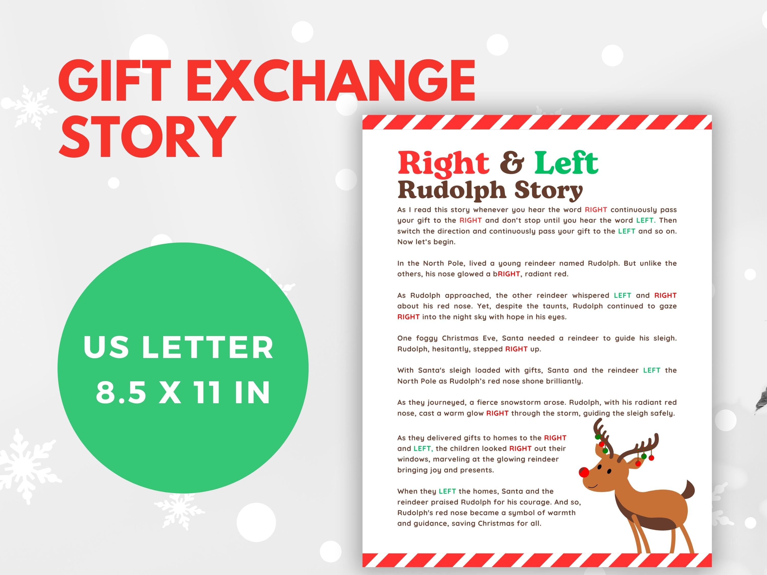 Left Right Christmas Game | Right Left Christmas Game | Rudolph the Red ...