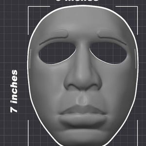 CHROMA Mask (molded Eyebrows) - Etsy