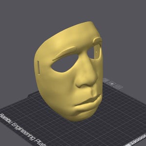 CHROMA Mask (molded Eyebrows) - Etsy