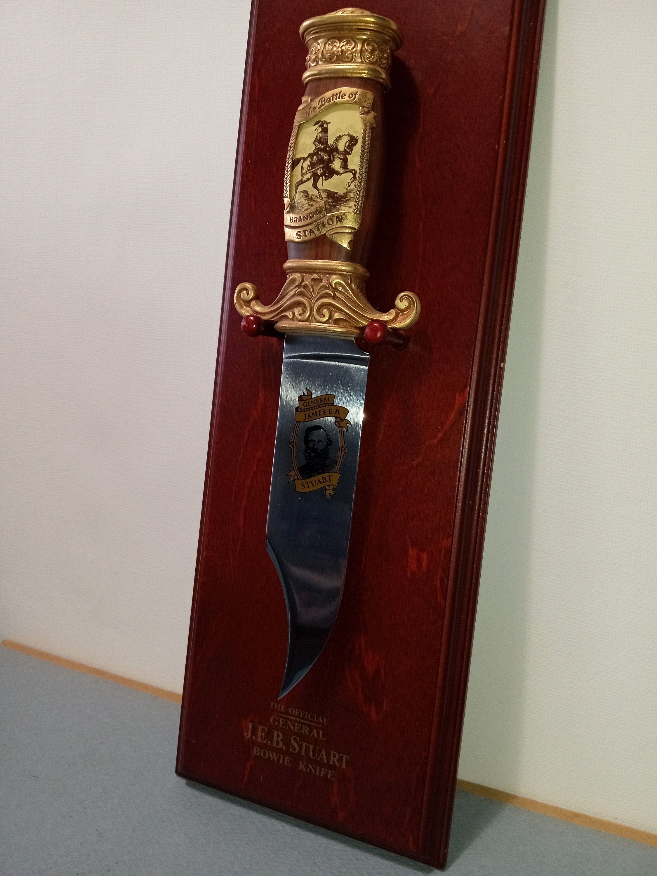 J.E.B. Stuart-frankin Mint Display Bowie Knife With Plaque - Etsy