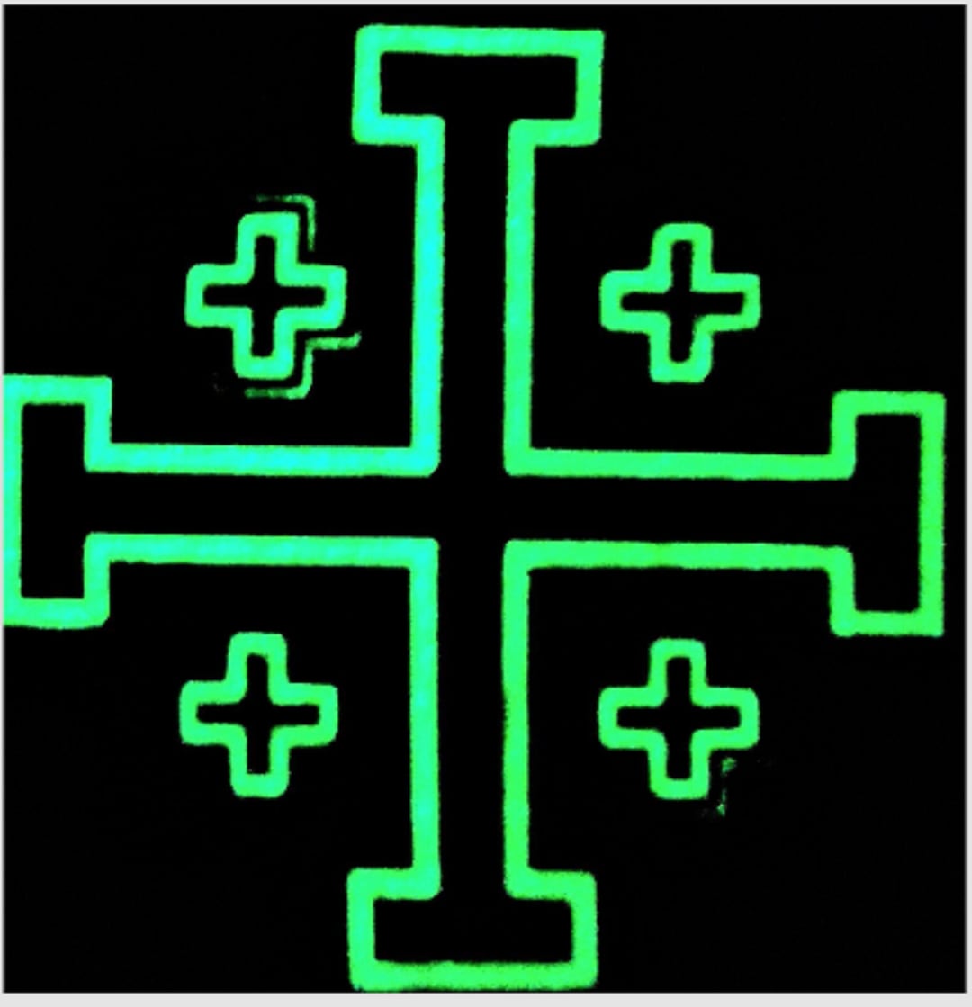 Jerusalem Order Holy Sepulchre Crosses RED GLOWS Tactical - Etsy
