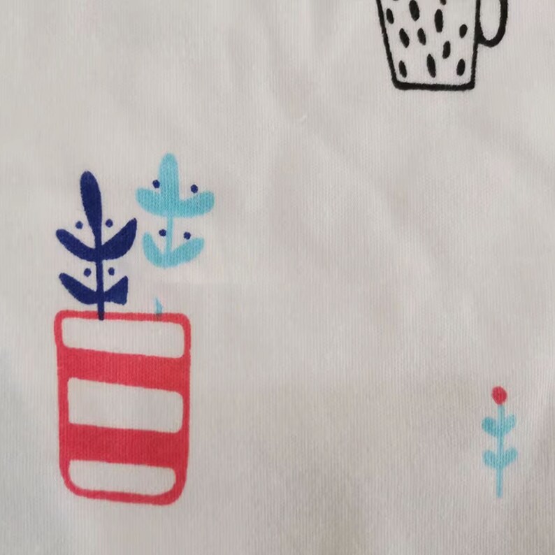 ABDL Men Women Cloth Diaper, Cute Flower Plant Cartoon Pattern ...