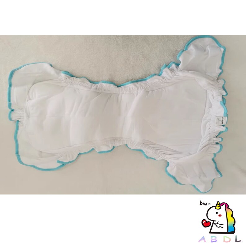 ABDL Men Women Cloth Diaper, Cute Flower Plant Cartoon Pattern ...