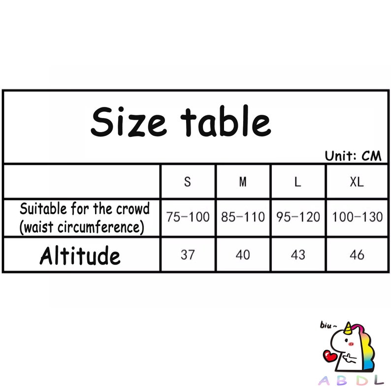 ABDL Men Women Cloth Diaper, Cute Flower Plant Cartoon Pattern ...