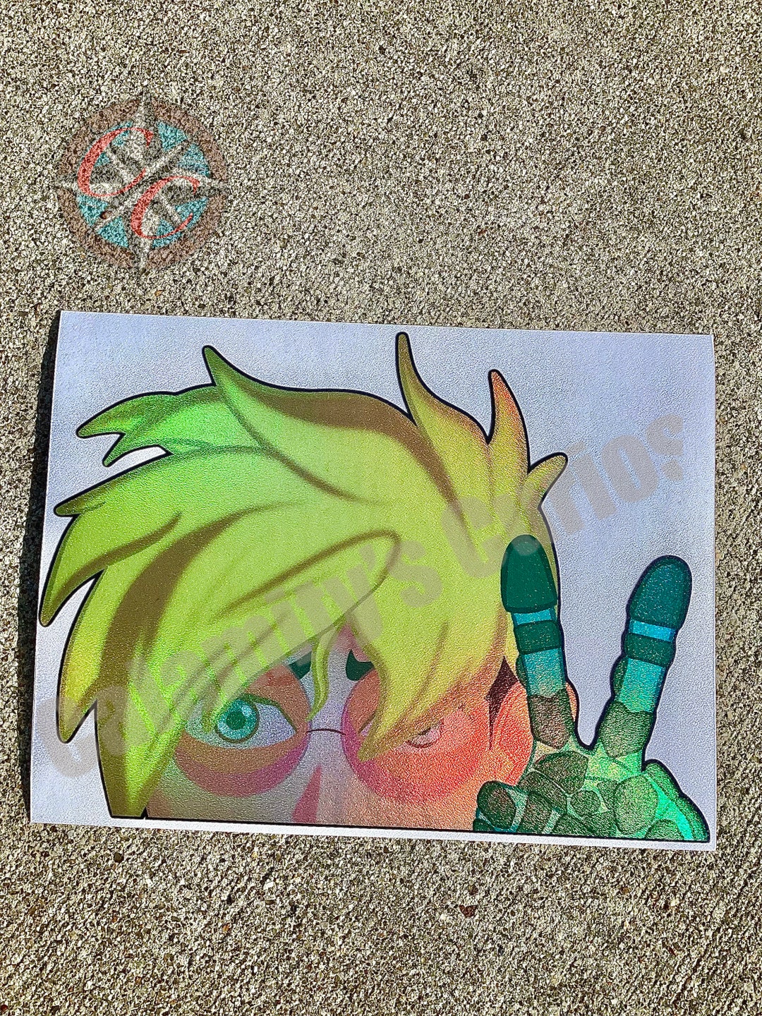 Trigun Holographic Peeker Sticker - Etsy