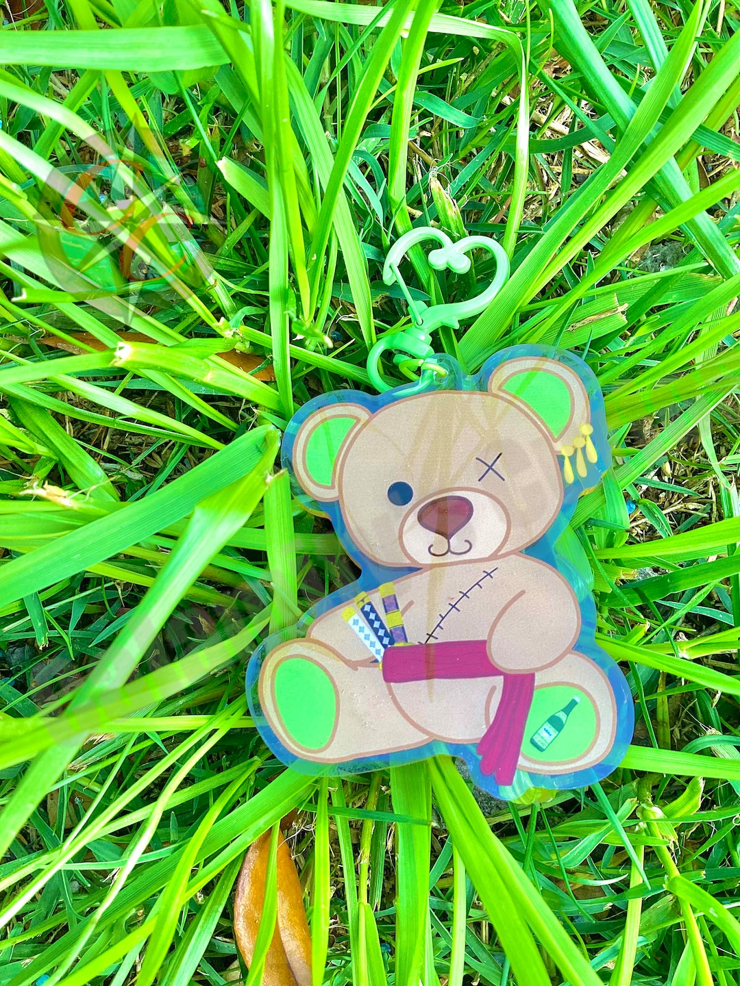 OP Mosshead Swordsman Teddy Charm - Etsy