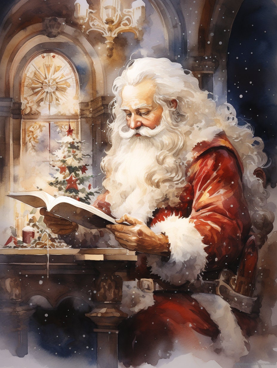 Santa Bundle Digital Art Crafting Online Content Instant - Etsy