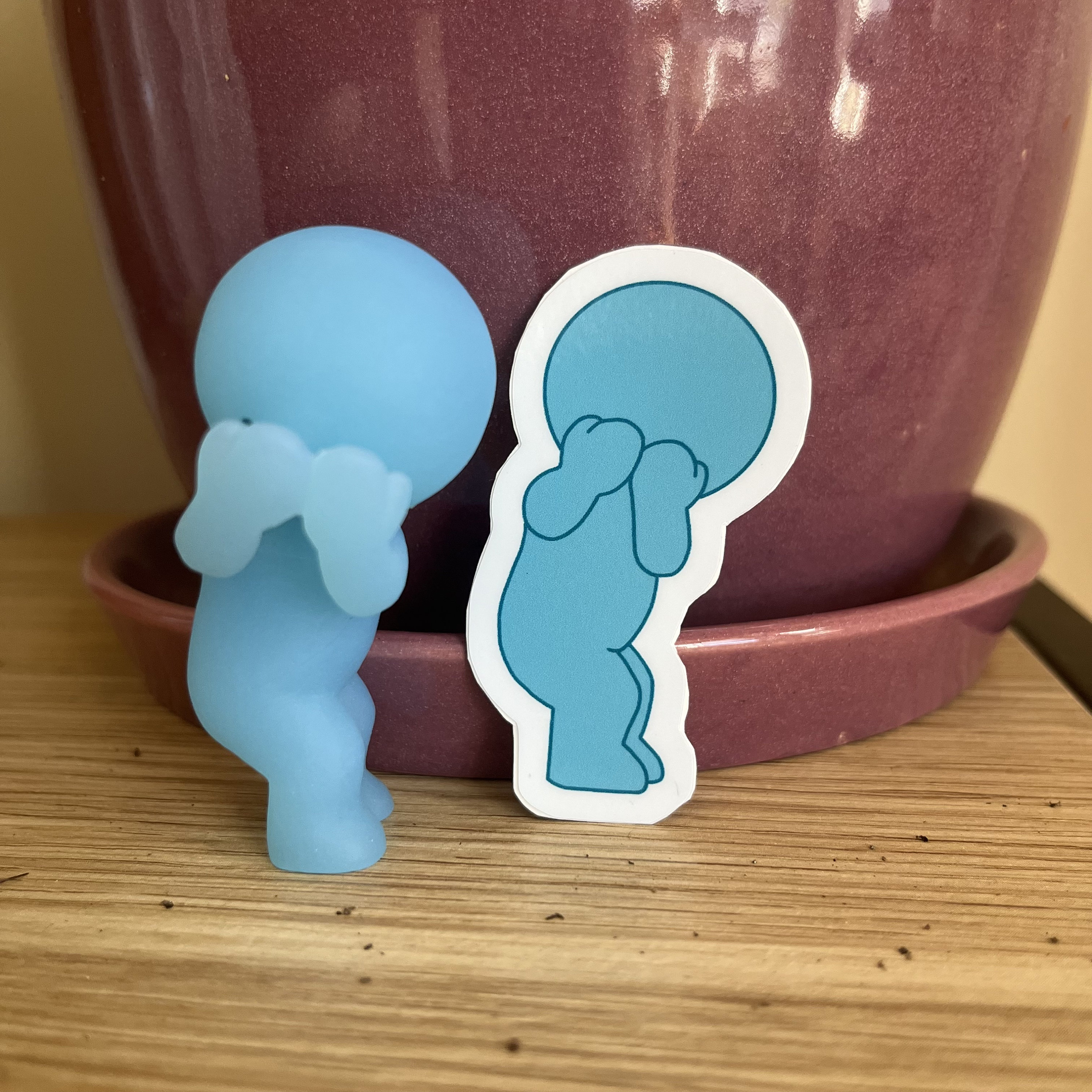 Smiski Bath Series Sticker Blind Bag | Mystery Sticker | Glossy ...