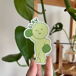 Slay Cheerleading Smiski Sticker | Waterproof and Dishwasher Safe Vinyl ...