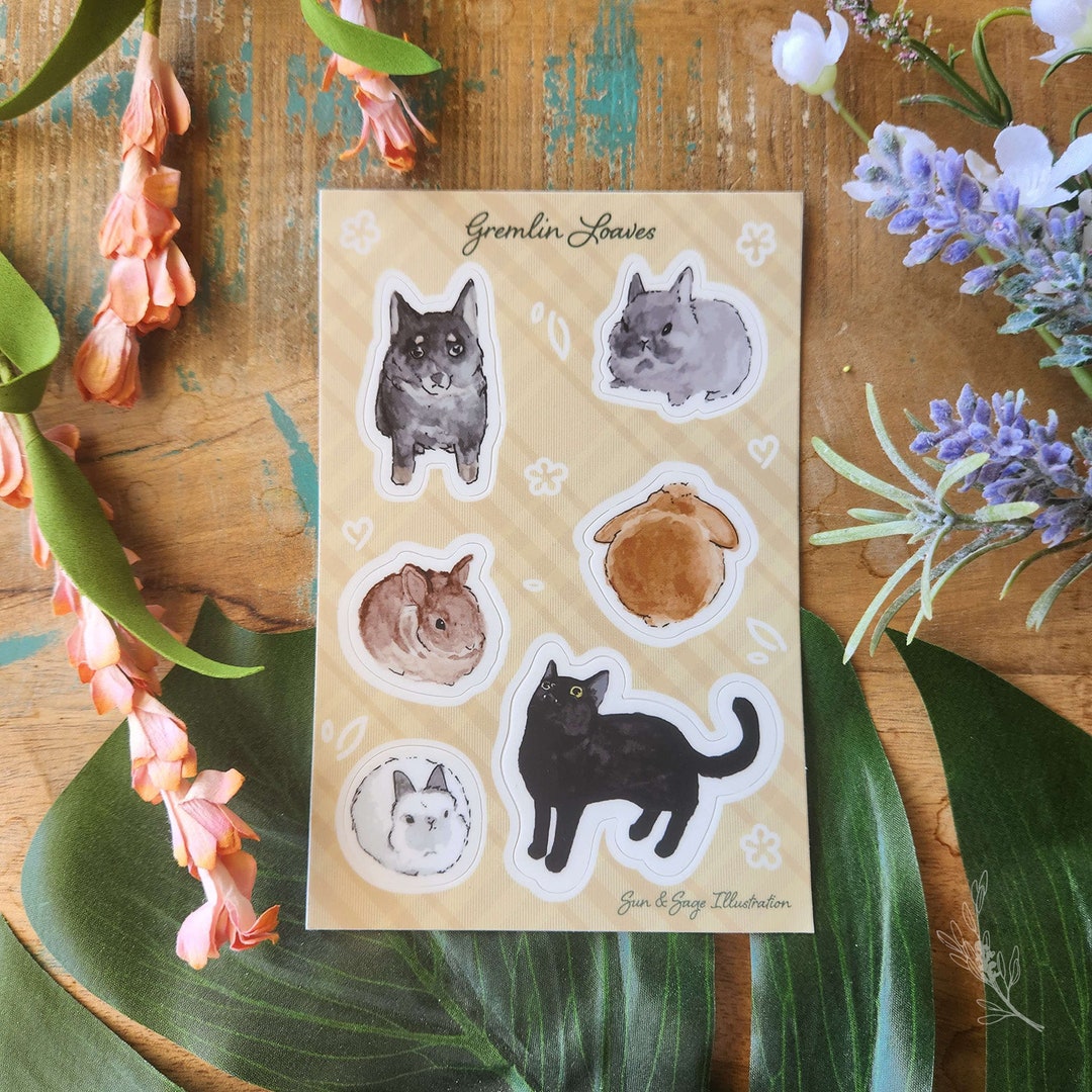 Gremlin Loaf Sticker Sheet | 4x6 Sticker Sheet | Water-resistant ...