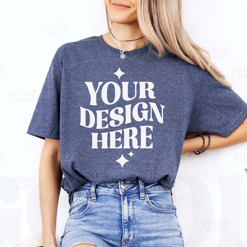 Heather Navy Blue - Etsy