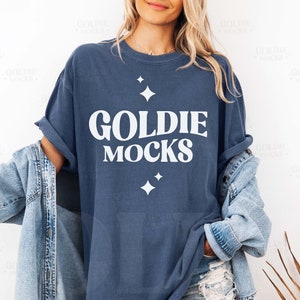 Comfort Colors C1717 Denim Shirt Mockup | CC 1717 Dark Blue T-shirt ...