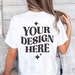 Comfort Colors C1717 White Shirt Back Mockup | White T-shirt Back Mock ...