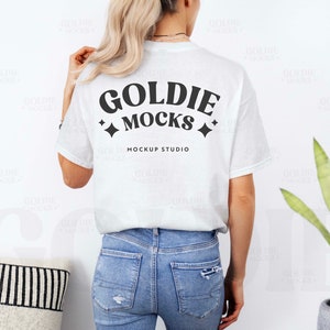 Gildan 5000 Tshirt Back Mockup Bundle | Back of G500 T-shirt Mock-up ...