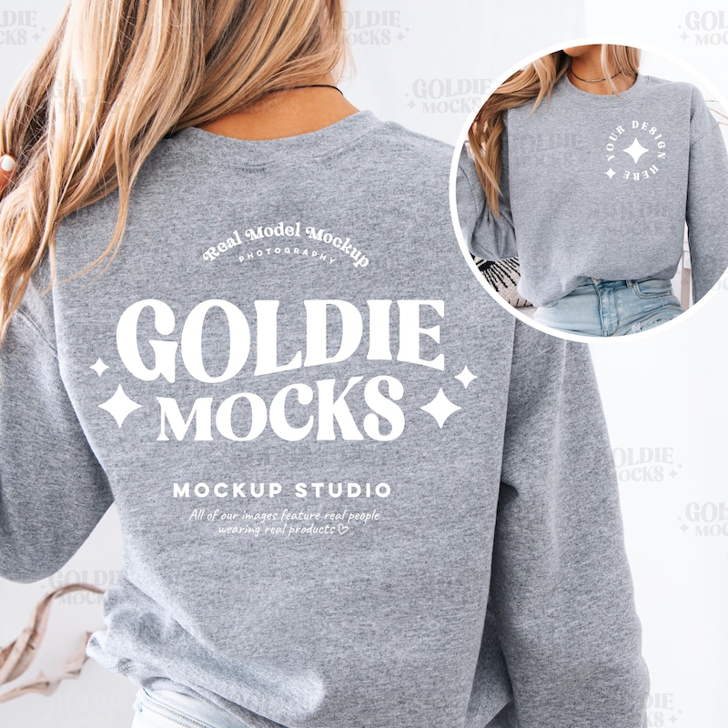 Front and Back Sweat Mock - Etsy